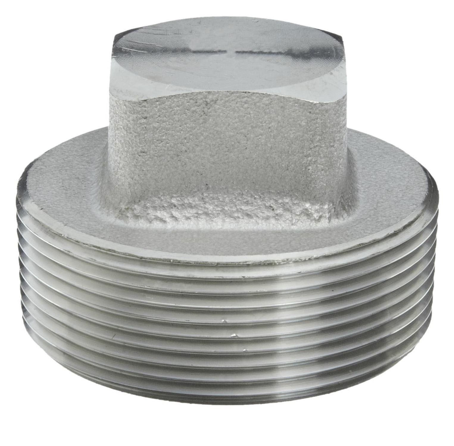 2 3000# Threaded 304 Square Plug