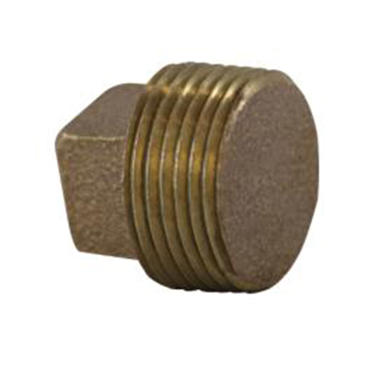 1/2 Bronze Square Head Solid Plug